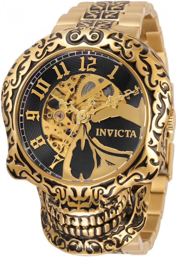 Invicta Artist Skull Automatic Mens Watch 35109 In Two Tone / Black ...