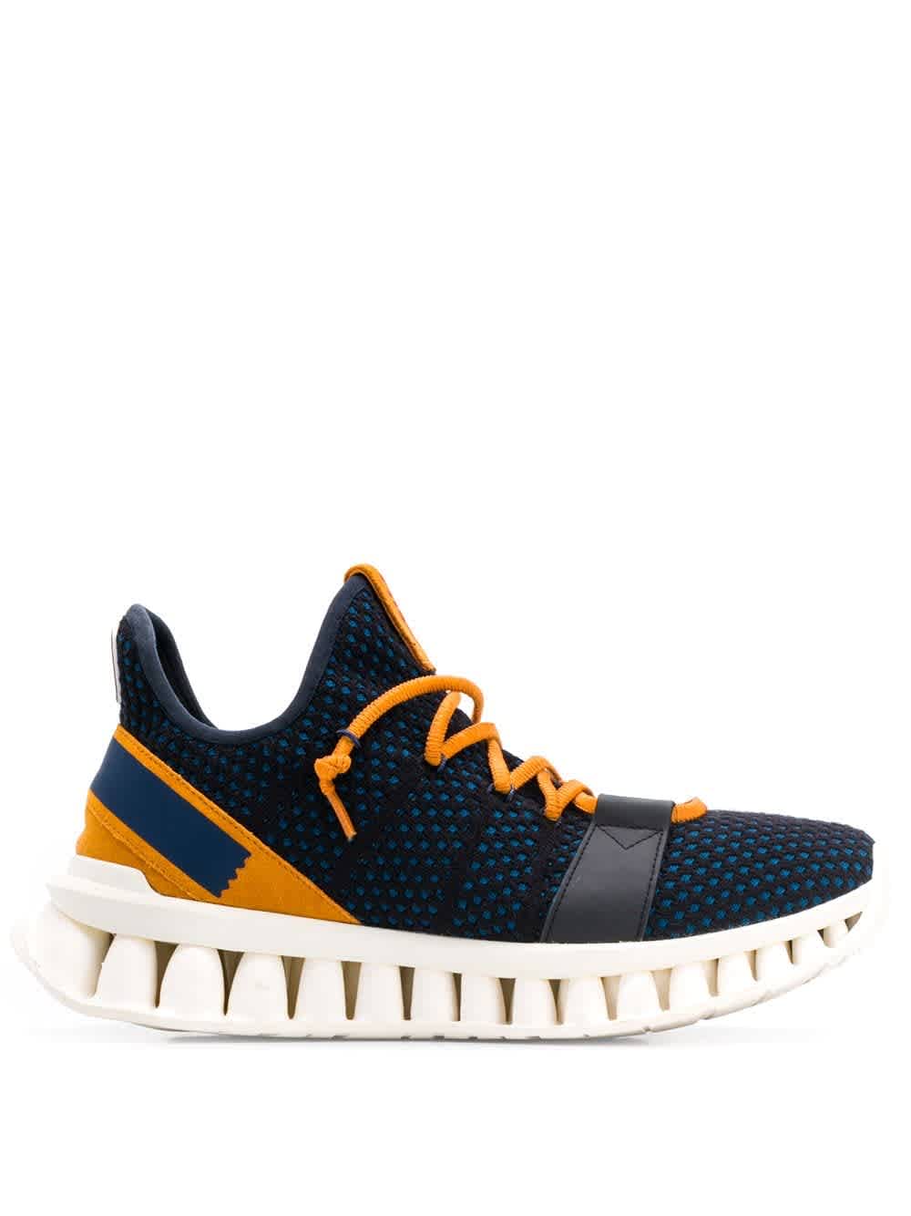 Z Zegna Mens Blue Sock Style Sneakers In Blue,white | ModeSens