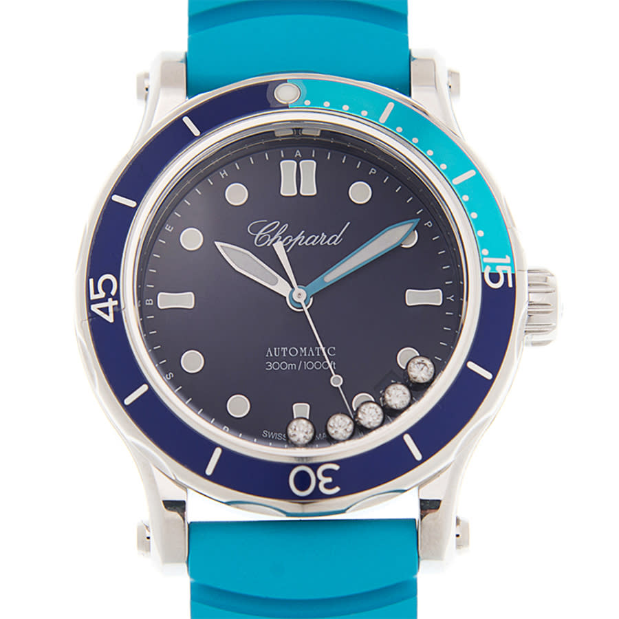 Chopard Happy Sport Mens Automatic Watch 278587-3001 In Blue | ModeSens