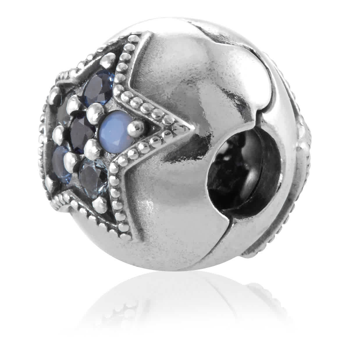 Pandora Moon And Night Sky Charm In Sterling Silver In Multi | ModeSens