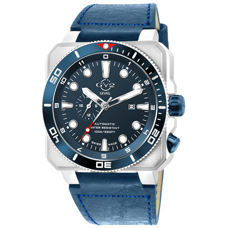 Gv2 By Gevril Xo Submarine Automatic Blue Dial Mens Watch 4552 | ModeSens