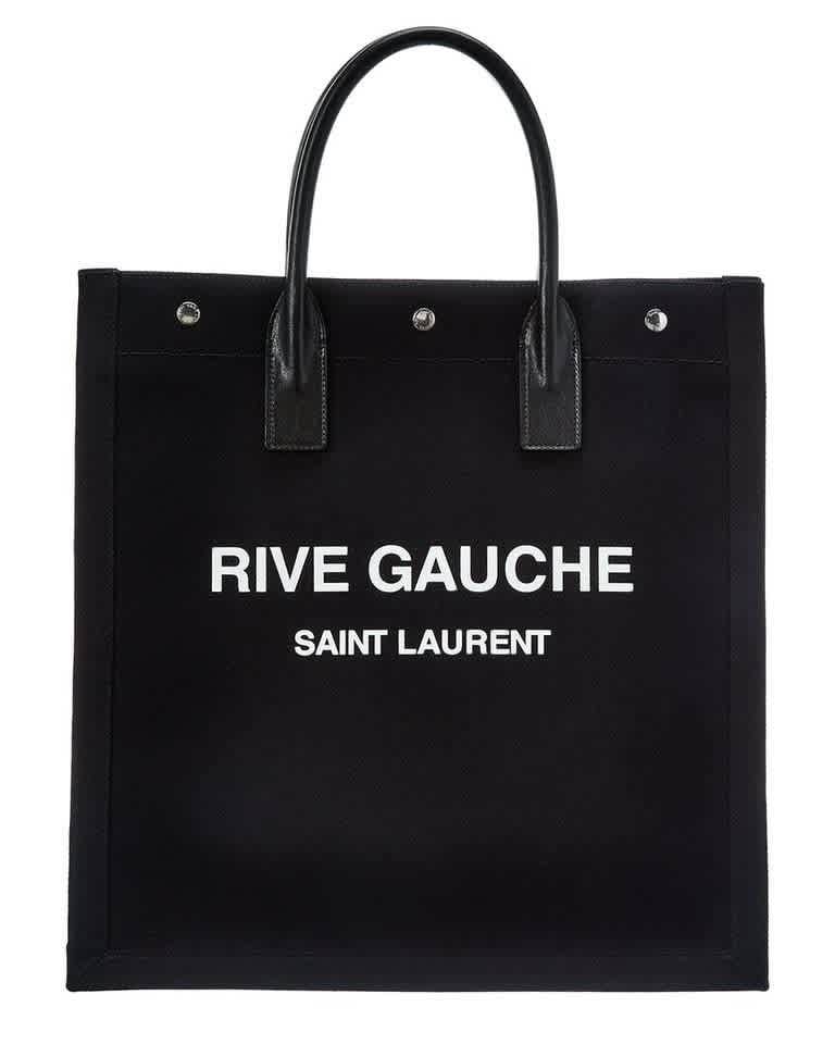 Saint Laurent Black Rive Gauche North / South Tote Bag | ModeSens