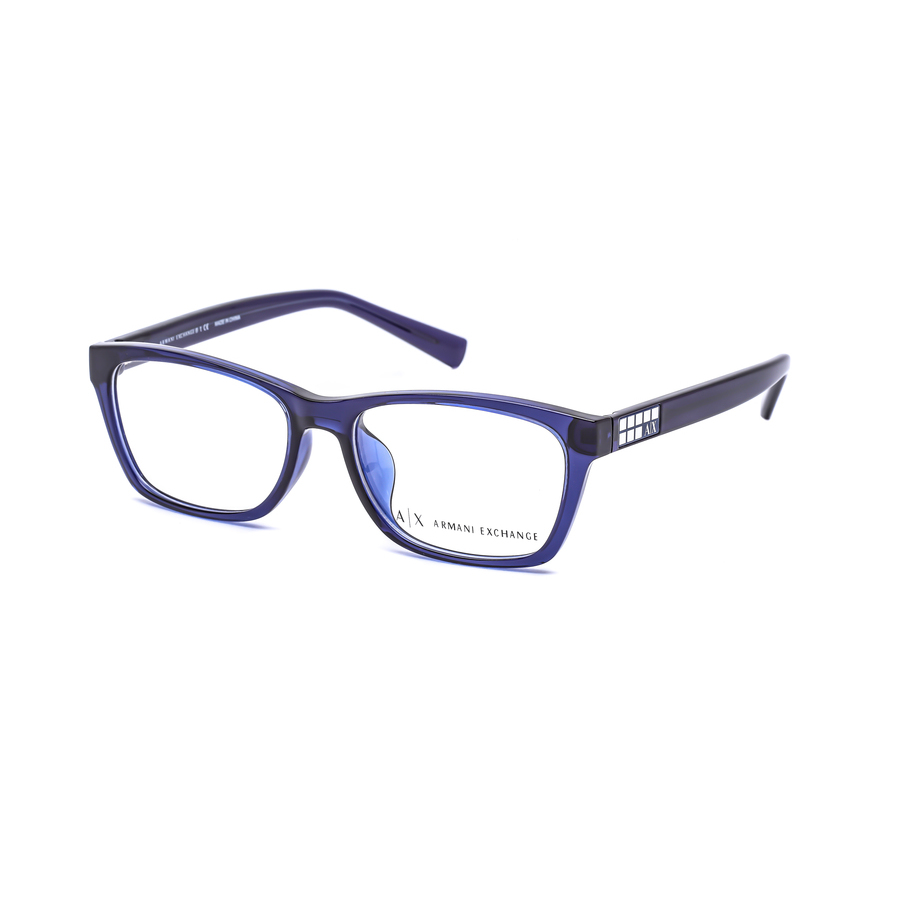 Armani Exchange Mens Blue Rectangular Eyeglass Frames Ax3006f 8139 54 ...
