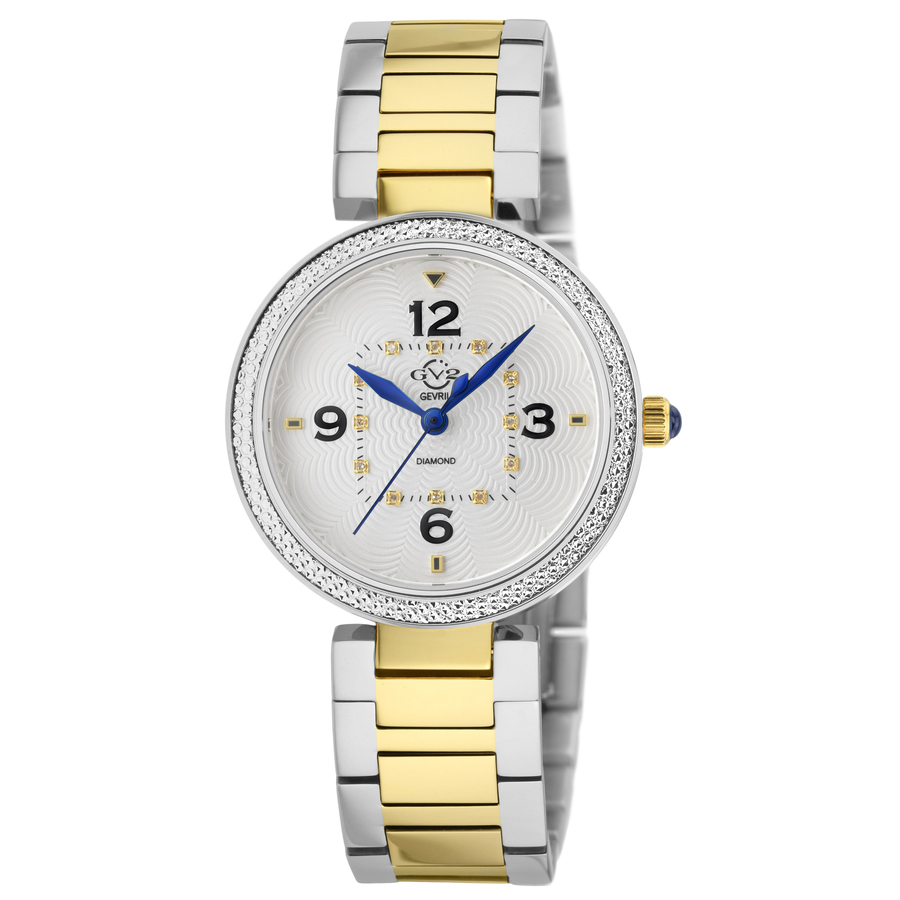 Gv2 By Gevril Piemonte Quartz White Dial Ladies Watch 14203b In Two ...