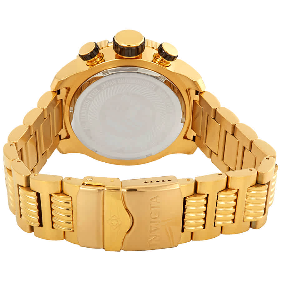 Invicta Speedway Chronograph Gold Dial Mens Watch 25482 In Black / Gold ...