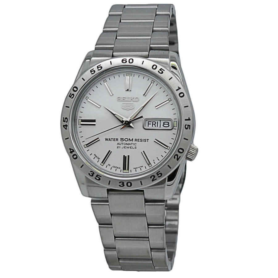 Seiko 5 Automatic White Dial Mens Watch Snkd97j1 | ModeSens