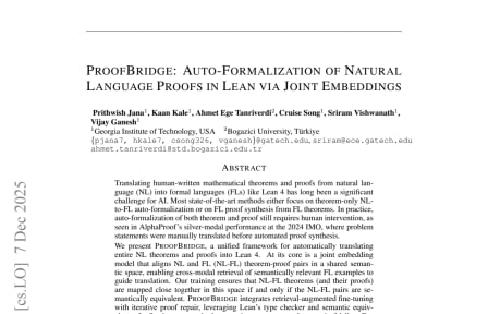 ProofBridge: Auto-Formalization of Natural Language Proofs in Lean via ...