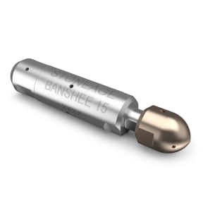 Banshee tube cleaning nozzle