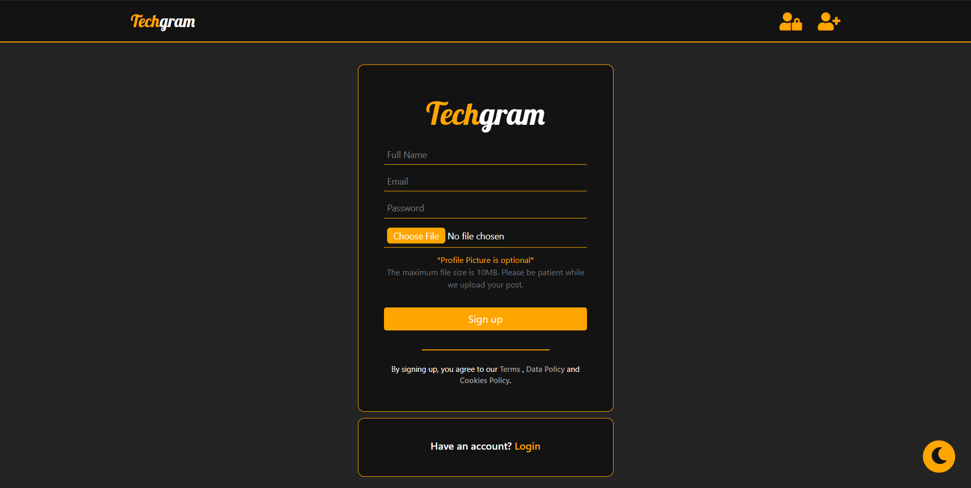GitHub - OmarReda/Techgram: MERN Stack Instagram Clone Web Application