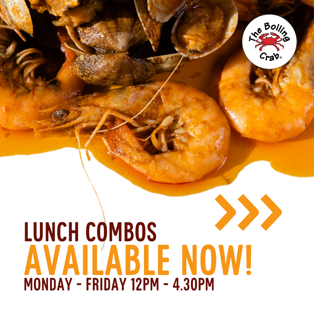 The Boiling Crab - News - Our delicious Lunch Combos are back! 🎆⁣