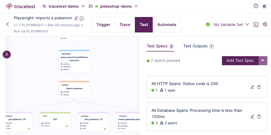 The Lord of Playwright: The Two Traces | Tracetest Blog
