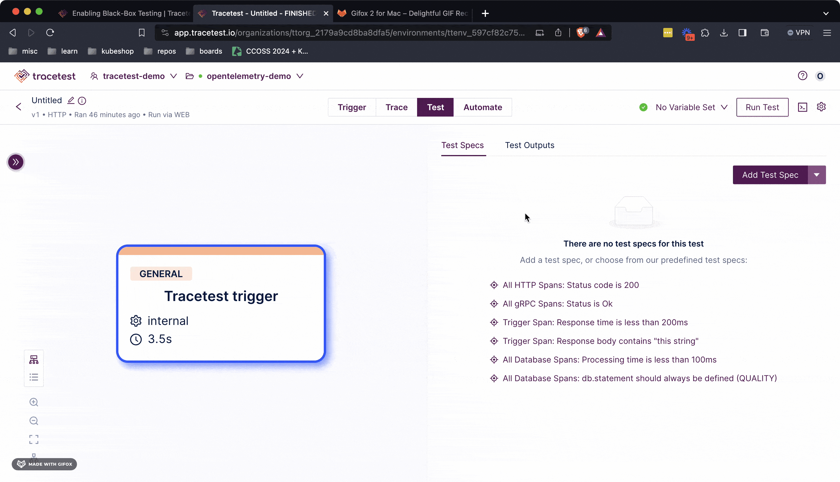 Enabling Black-Box Testing | Tracetest Docs Enabling Black-Box Testing | Tracetest Docs