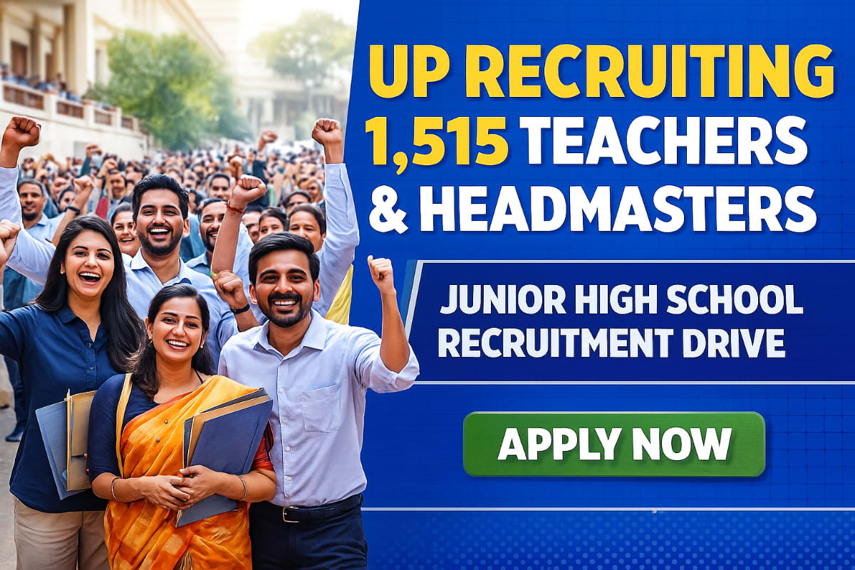 Uttar Pradesh Launches Recruitment Drive for 1,515 Teachers ...