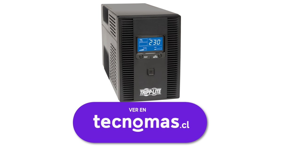 tecnomas.cl | UPS Tripplite 1500VA Torre Interactiva 8 Sal.C13 LCD