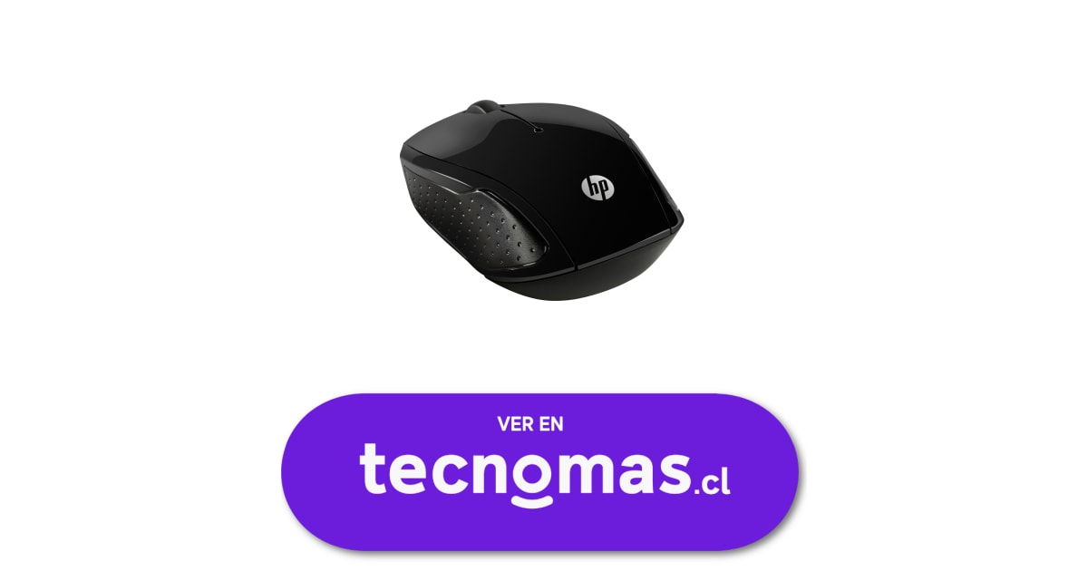 tecnomas.cl | [X6W31AA] Mouse Inalámbrico HP 200 Óptico 1000DPI 2