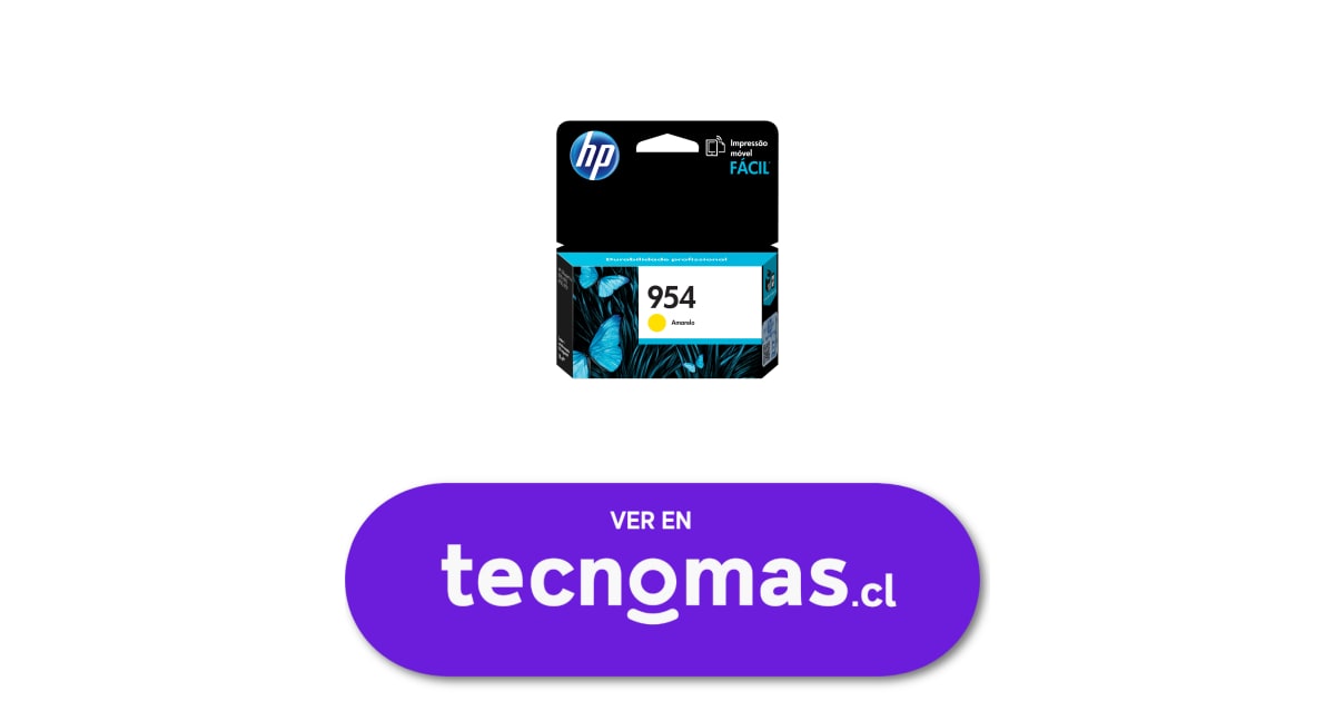 tecnomas.cl | [L0S56AL] Cartridge HP 954 Amarilla para OJ Pro