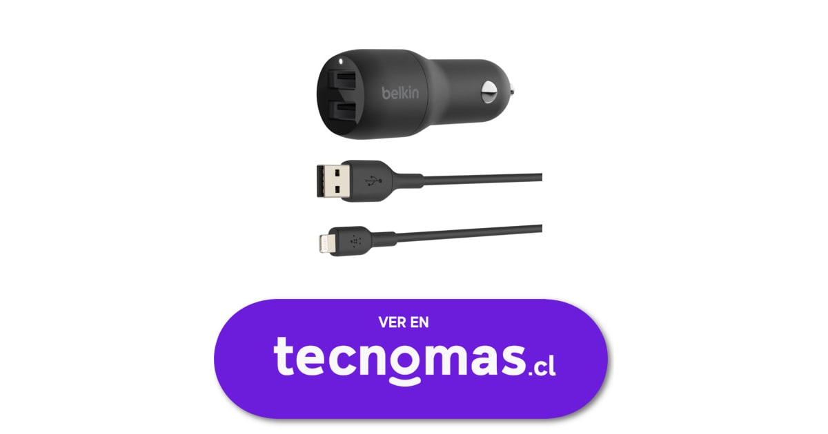 tecnomas.cl | [CCB001BTBK] Belkin Cable BoostCharge Dual USB-A 24w
