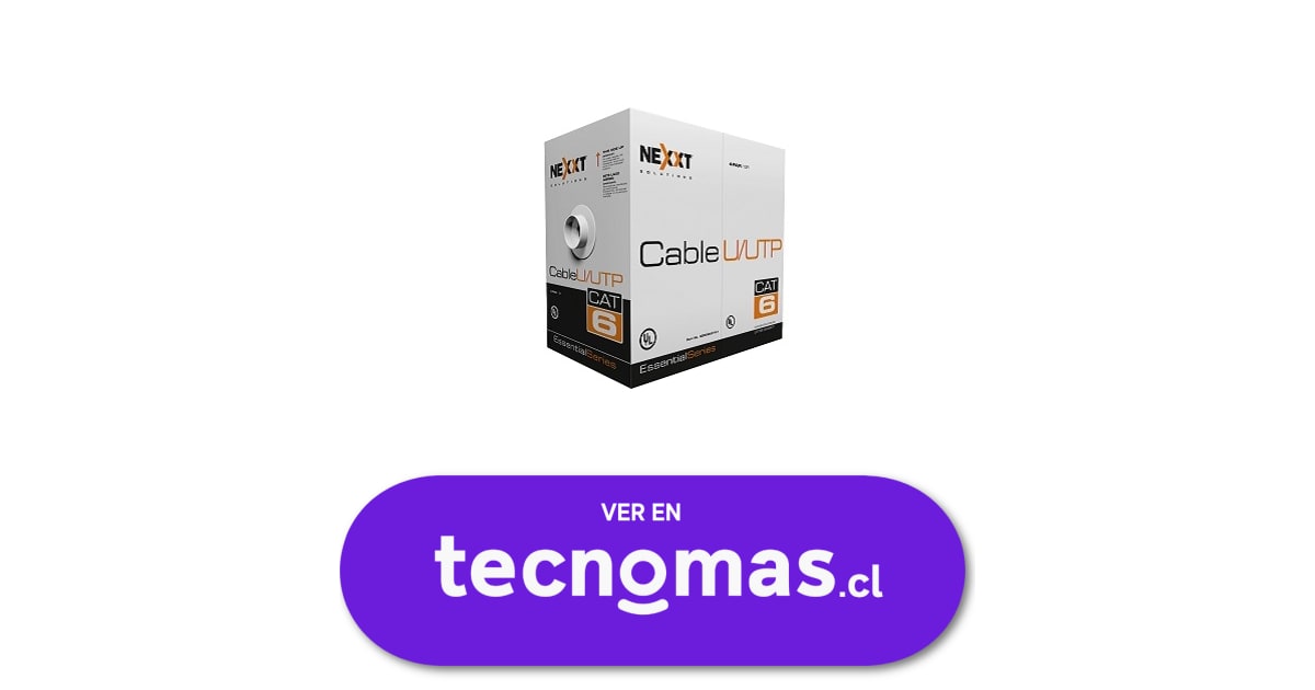 tecnomas.cl | [AB356NXT41] Cable UTP Categoria 6 Nexxt Essentia 4