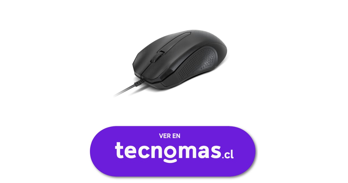 tecnomas.cl | Mouse Alámbrico XTech XTM-165 Óptico 1000dpi USB 3D 3