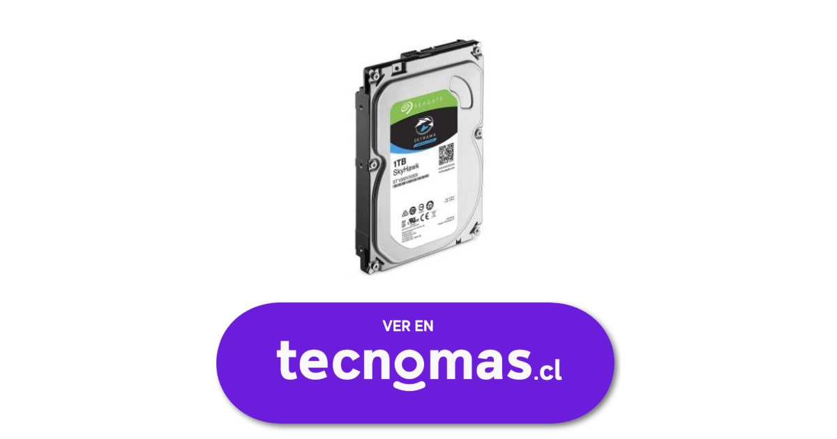 tecnomas.cl | [ST1000VX012] Disco Duro Seagate SkyHawk 1TB 3.5" para