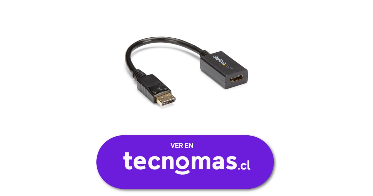 tecnomas.cl | [DP2HDMI2] Adaptador de Video DisplayPort a HDMI Pasivo