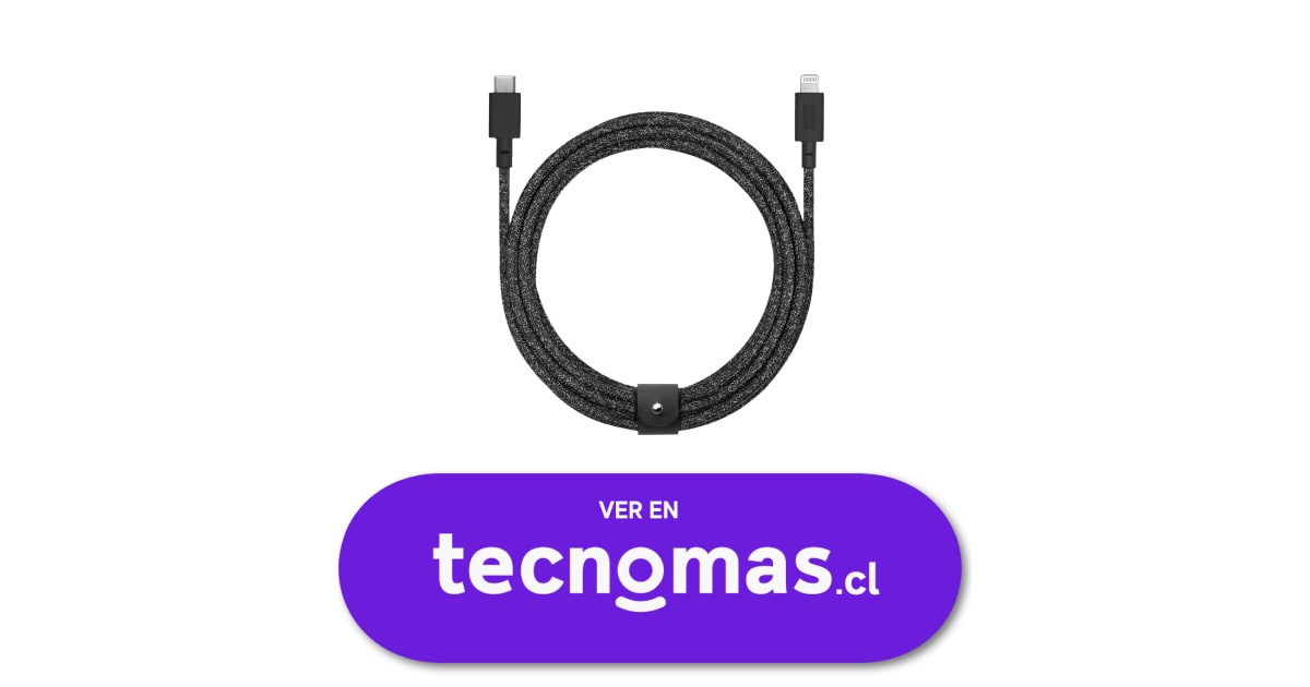 tecnomas.cl | Cable USB-C a Lightning 3.0 Mt Belt Native Union Cosmos