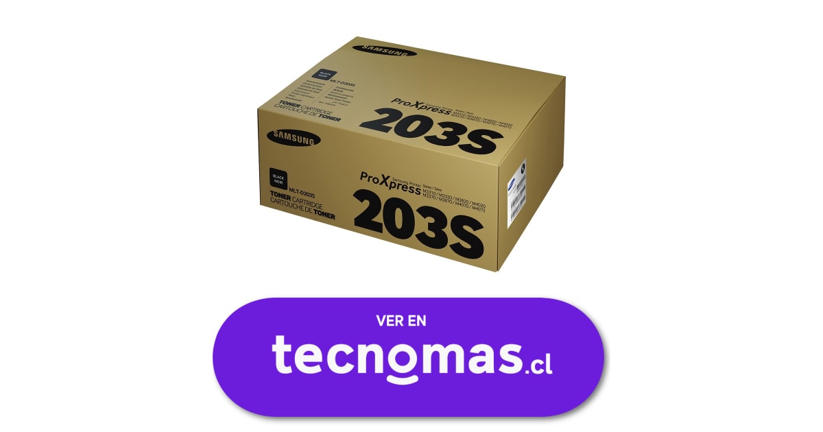 tecnomas.cl | Toner Samsung MLT-D203S Negro para