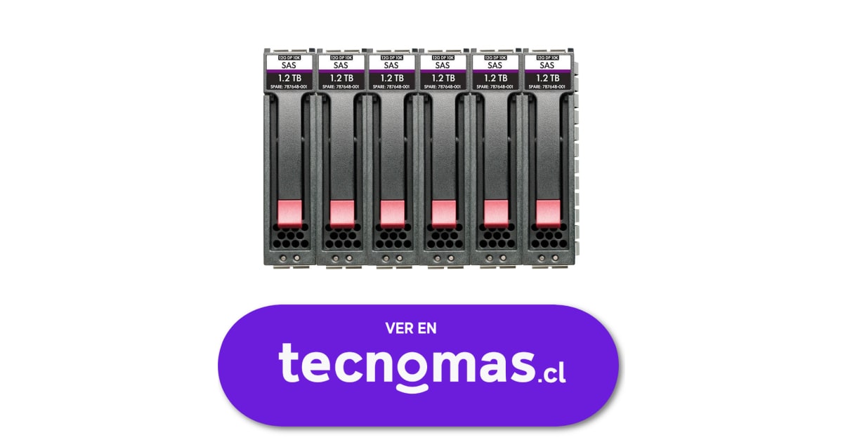 tecnomas.cl | [R0Q65A] HPE MSA 7,2T SAS 10K SFF M2 6PK HDD BUNDLE (6 X