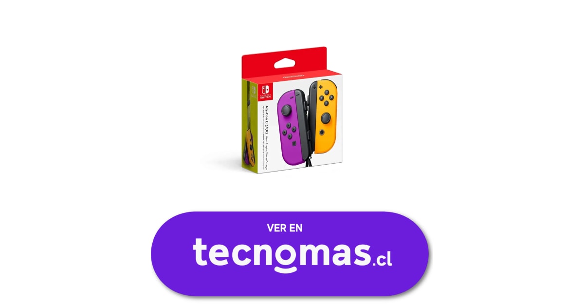 tecnomas.cl | [HAC-A-JAQAA] Joy-Con Nintendo (L/R) - Neon Purple/Neon