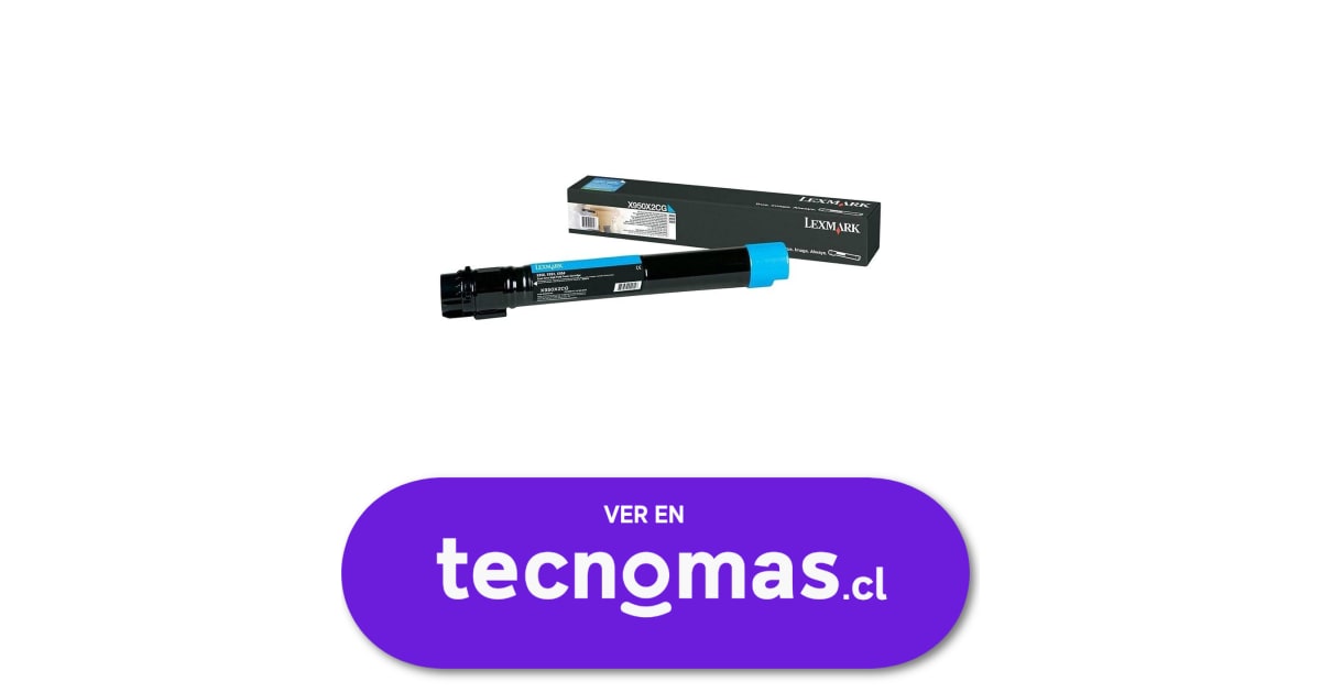 tecnomas.cl | [X950X2CG] Toner Lexmark Cyan X950, X952, X954 22.000