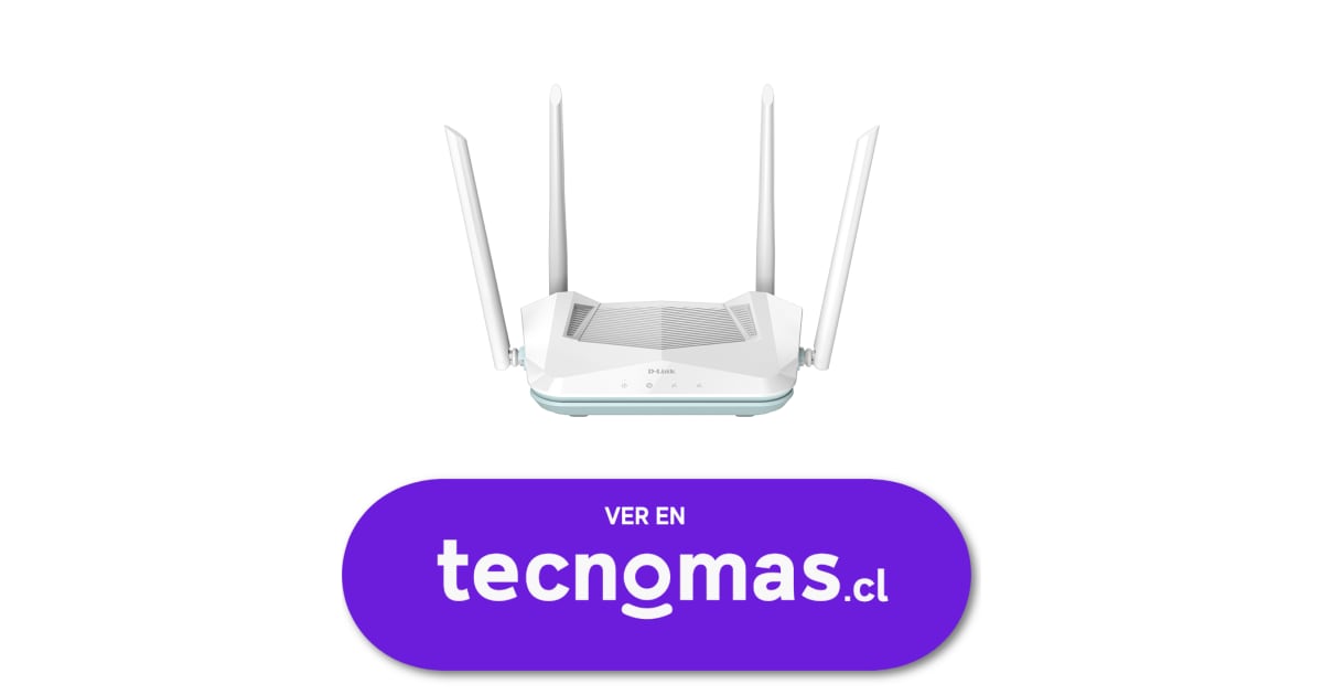 tecnomas.cl | [R15] Router D-Link R15 AX1500 Wi-Fi 6 AI Doble banda