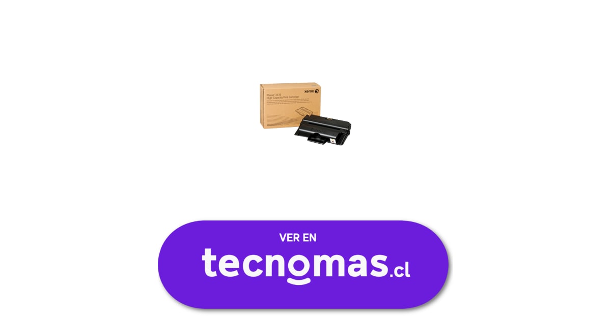 tecnomas.cl | Toner pra Impresora Xerox 3435 (10.000 pag. aprox.)