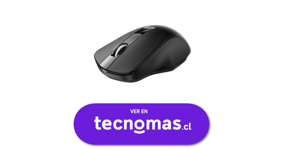 tecnomas.cl | [KMW-420BK] Mouse Inalámbrico KlipX Óptico 1600DPI 4