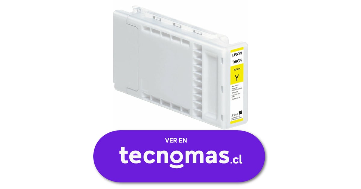 tecnomas.cl | Cartucho Epson T693400 Yellow - 350 ml/SureColor