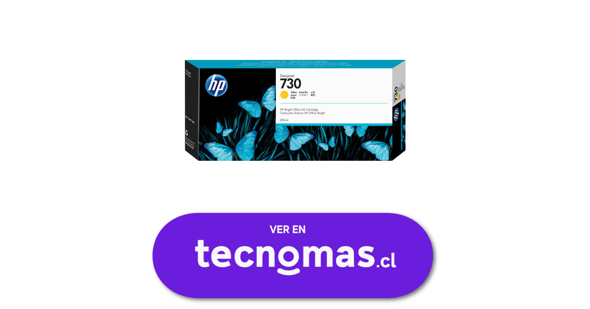 tecnomas.cl | [P2V70A] Cartridge HP 730 Yellow para Impr DesignJet Ink