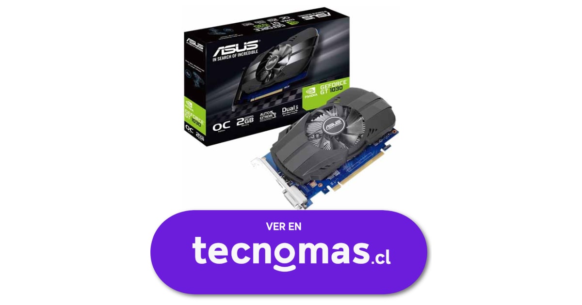 tecnomas.cl | [90YV0AU0-M0NA00] ASUS PH-GT1030-O2G [90YV0AU0-M0NA00]