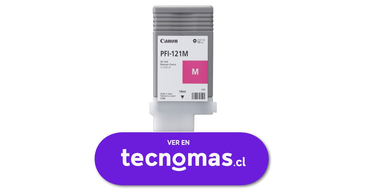 tecnomas.cl | [6267C001] Ink Tank 130 ml PFI-121 Magenta