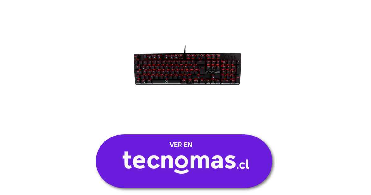 tecnomas.cl | Teclado Gamer Alámbrico Primus Ballista 100T Switch Red