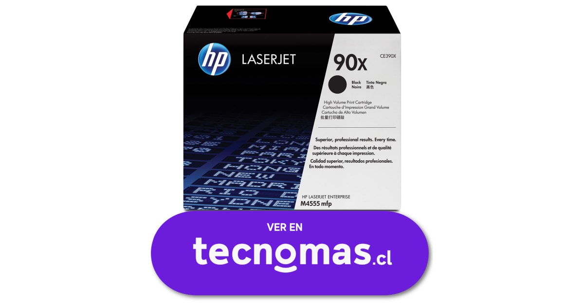 tecnomas.cl | Toner HP Black 90x 24000 Pag. M4555 MFP