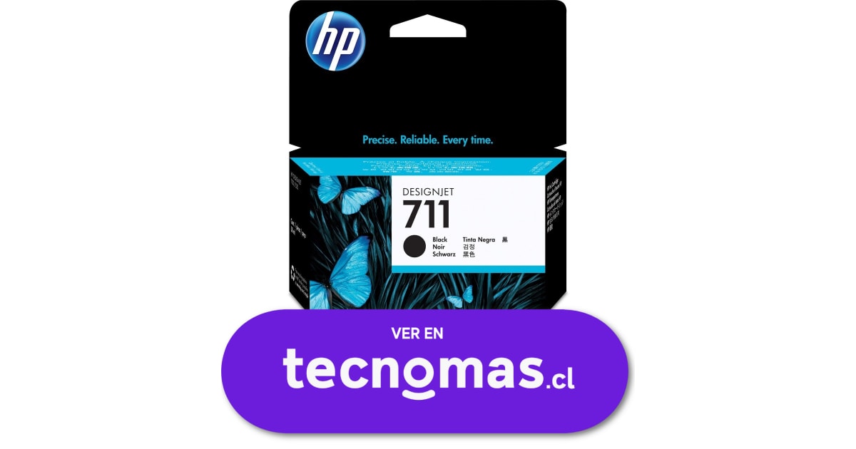 tecnomas.cl | [CZ129A] Cartridge HP 711 Negro para Impresoras Plotter