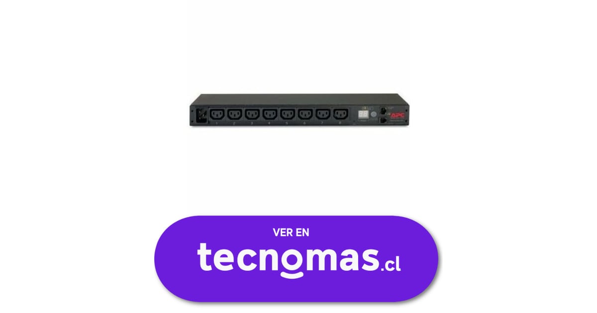 tecnomas.cl | [AP7821B] Apc - Schneider RACK PDU METERED 1U 16A