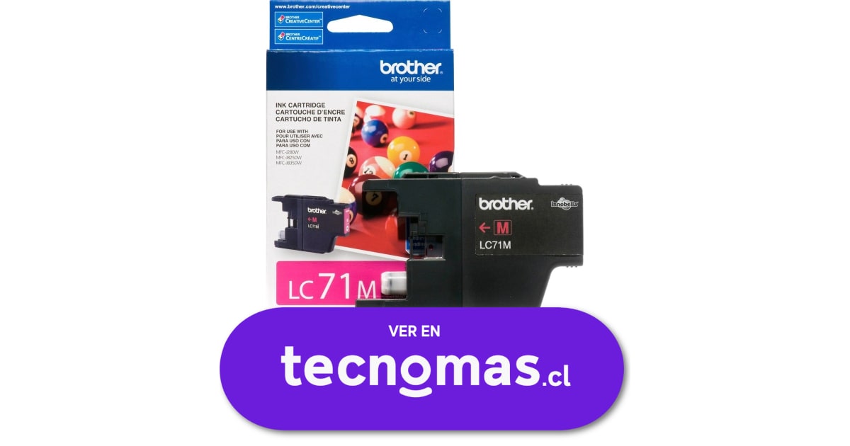tecnomas.cl | [LC-71M] Cartridge Brother LC-71M Magenta Impresora