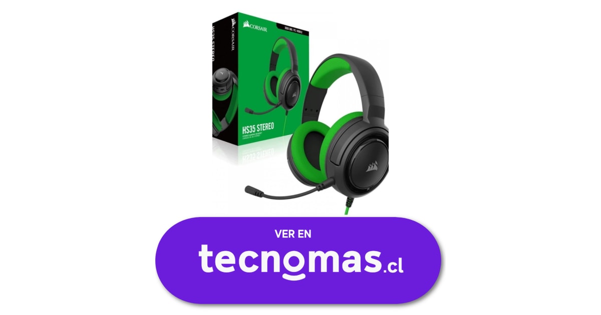 tecnomas.cl | Corsair HS35 Stereo Gaming Headset Green