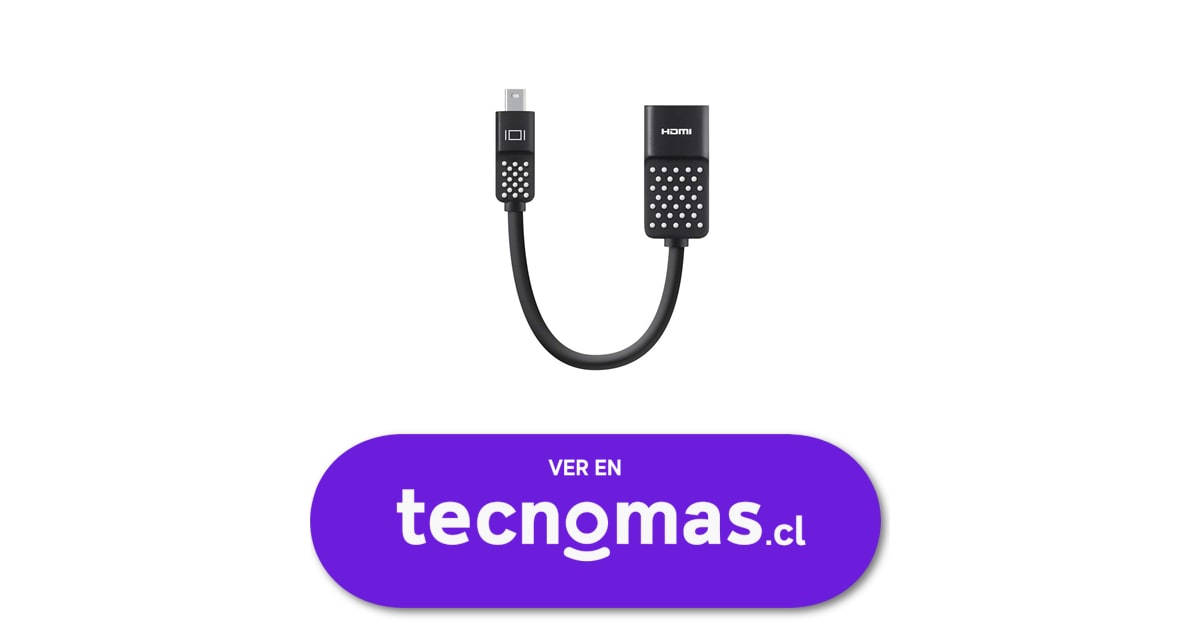 tecnomas.cl | [F2CD079BT] Adaptador Mini DisplayPort a HDMI 4K Belkin
