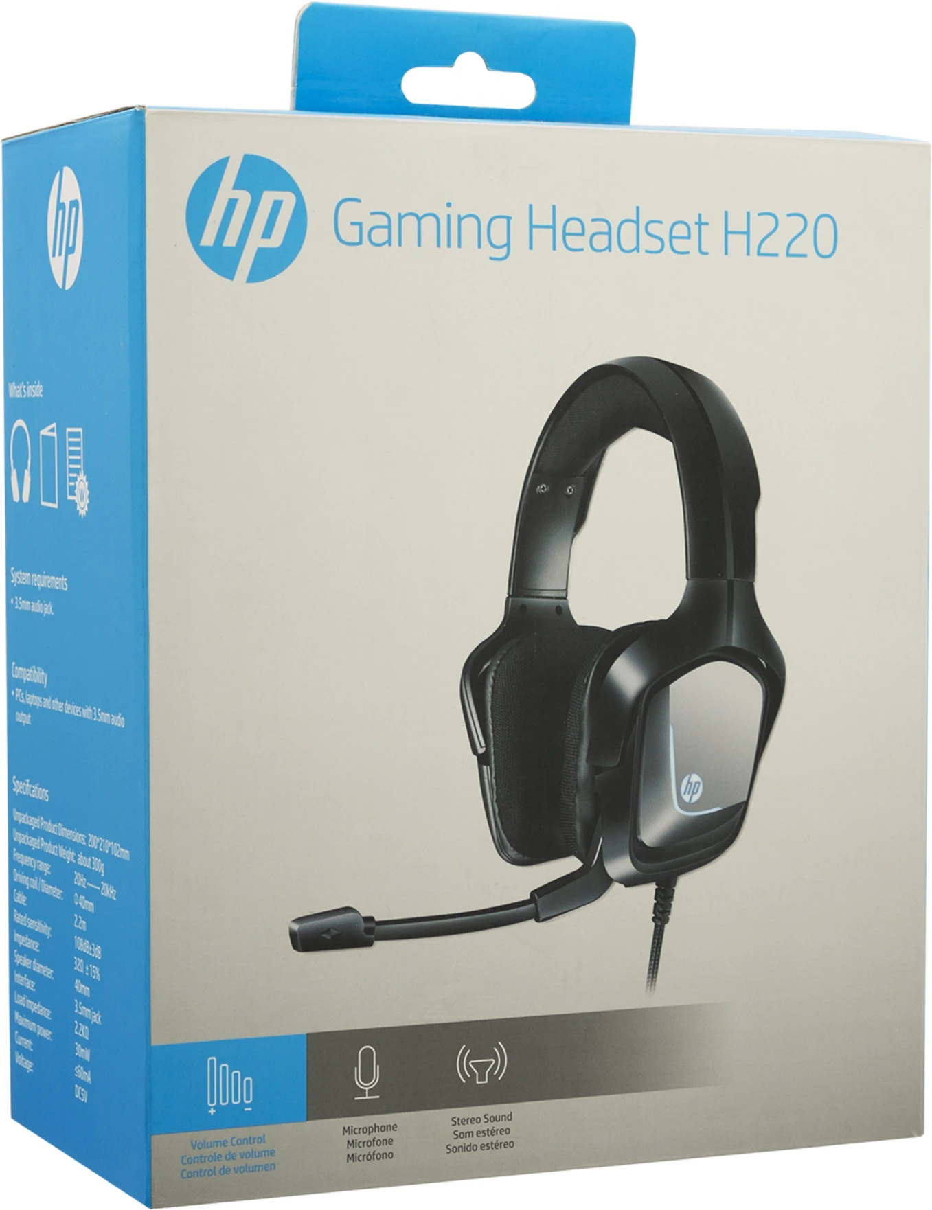 Imagen 3 de Audífonos Gamer Alámbrico HP H220S, 1 Plug Stereo para PS4 ...