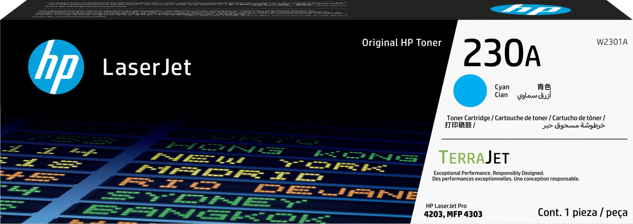 Cartucho De Tóner Hp Laserjet 230A Color Cyan
