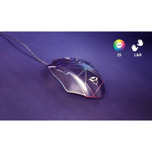 tecnomas.cl | Mouse Gamer Alámbrico Trust GXT 160X Ture RGB Óptico