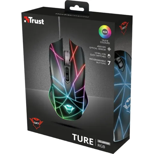 tecnomas.cl | Mouse Gamer Alámbrico Trust GXT 160X Ture RGB Óptico