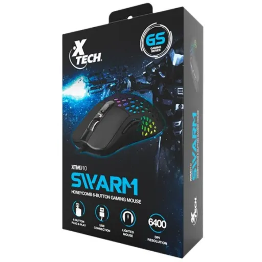 tecnomas.cl | Mouse Gamer Alámbrico Gaming XTech Swarm 6B Sens. óptico