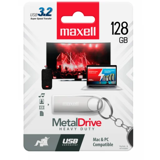 tecnomas.cl | [USBM-128] Maxell Metal Drive 3.2 128 GB (USBM-128)